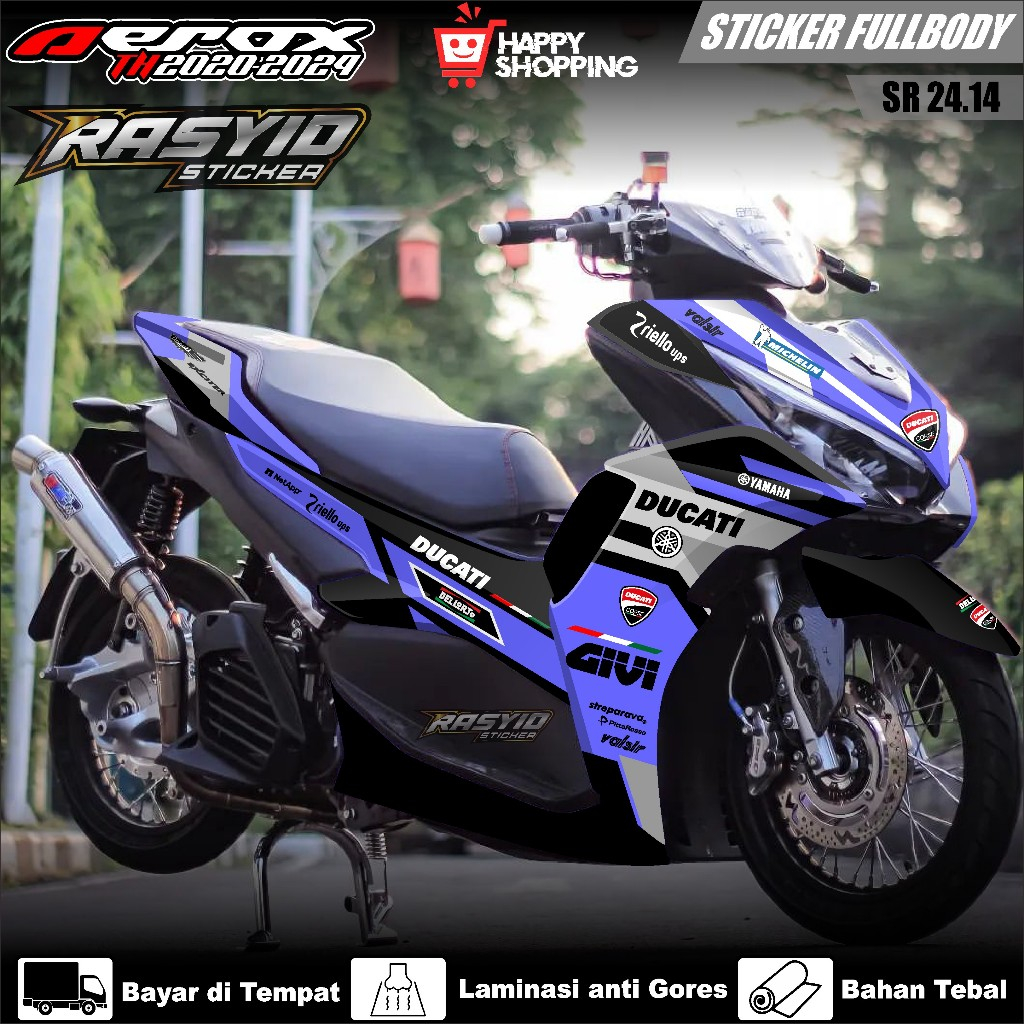Jual Sticker Decal Full Body Yamaha Aerox 155 New Connected 2020 2021 ...