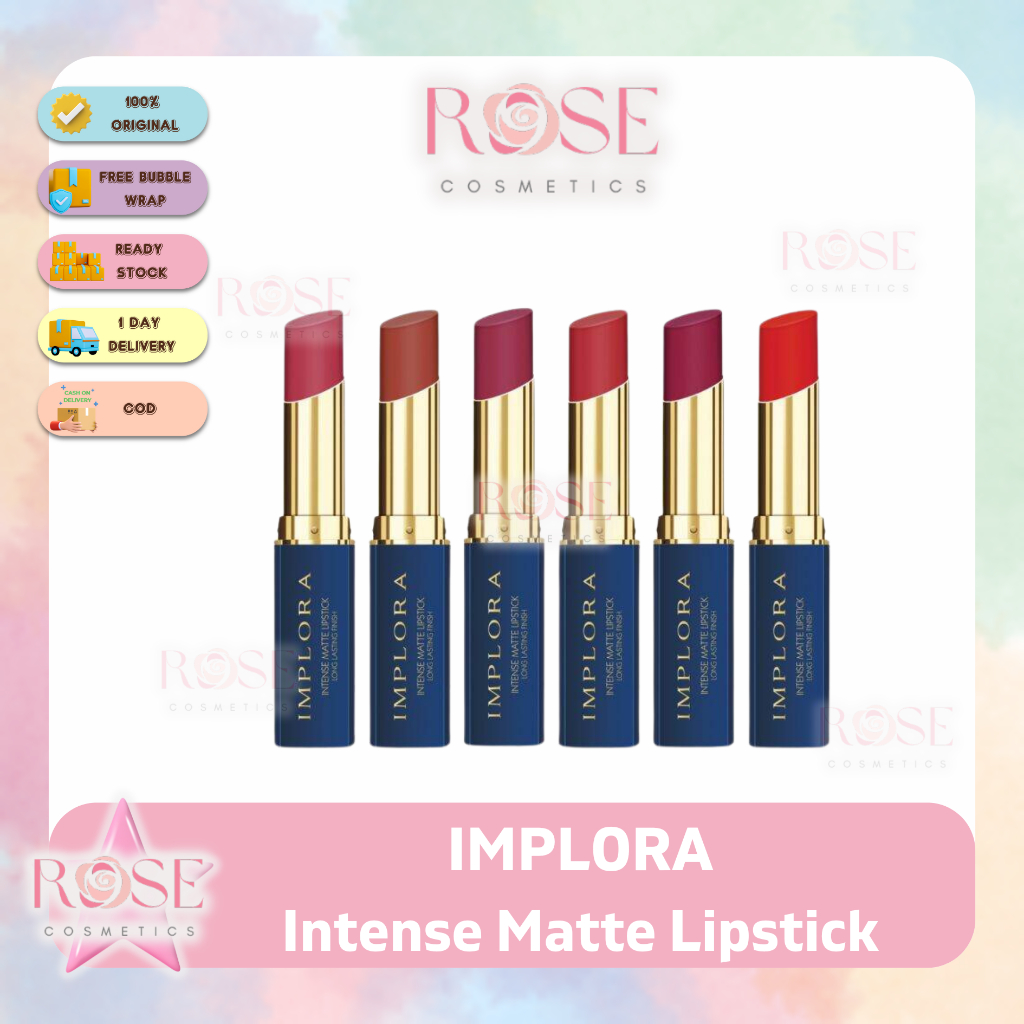 Jual IMPLORA INTENSE MATTE LIPSTICK LONG LASTING FINISH - IMPLORA ...