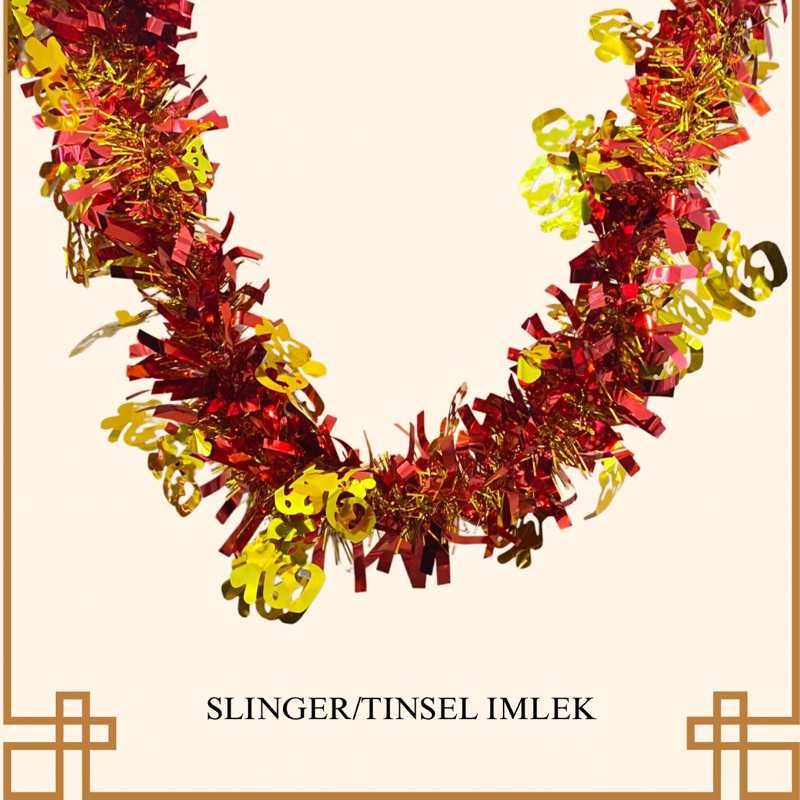 Jual SLINGER IMLEK, P:180cm / Tinsel / Slinger Imlek/Slinger Rumbai ...