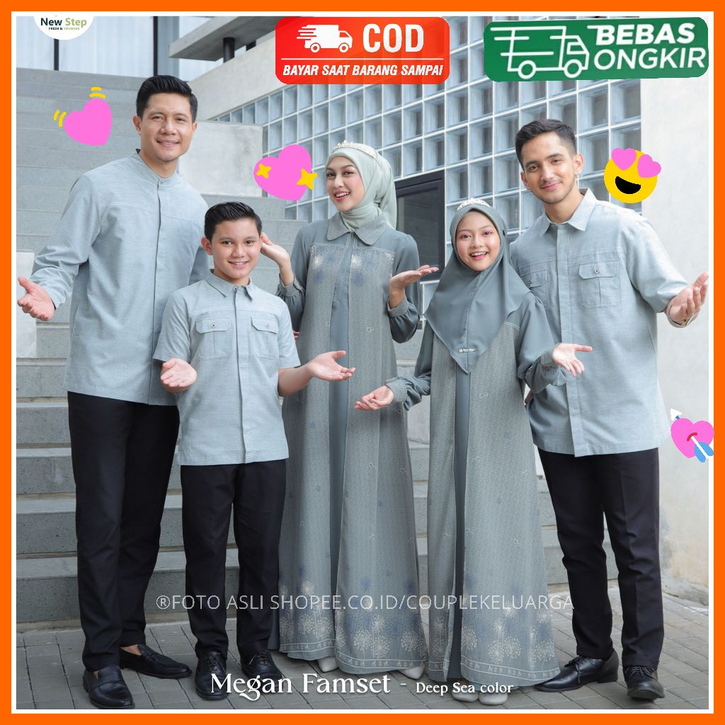 Jual Sarimbit Keluarga 2025 Terbaru SARIMBIT NEW STEP MEGAN FAMILY DEEP ...