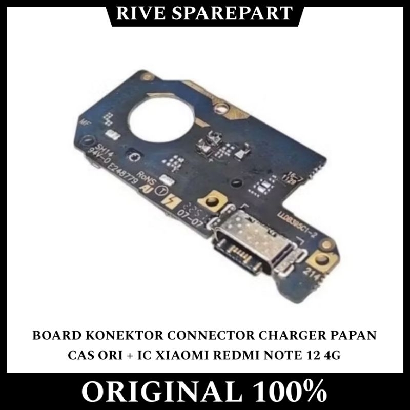 Jual FLEXIBLE BOARD KONEKTOR CONNECTOR CHARGER PAPAN CAS ORI + IC XIAOMI REDMI NOTE 12 4G ...