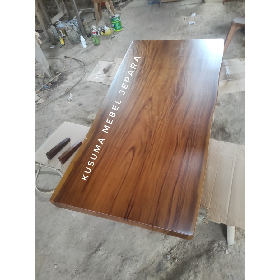 Jual Papan Top Table Kayu Trembesi (Panjang 100cm Lebar 70cm Tebal 4cm ...