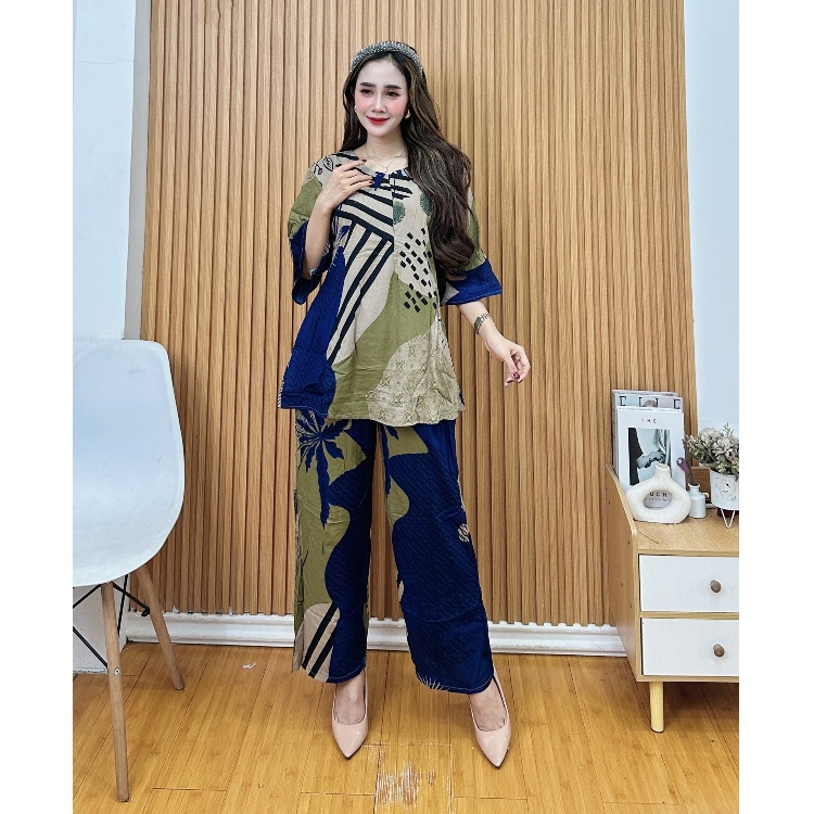 Jual DAILY OOTD ONE SET MOTIF SPESIAL SERIES SETELAN LENGAN PENDEK ...