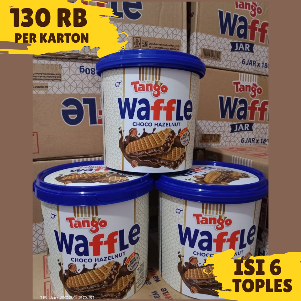 Jual TANGO WAFFLE JAR JAJAN PALING LARIS LEBARAN ISI 6 TIMBA PER KARTON ...