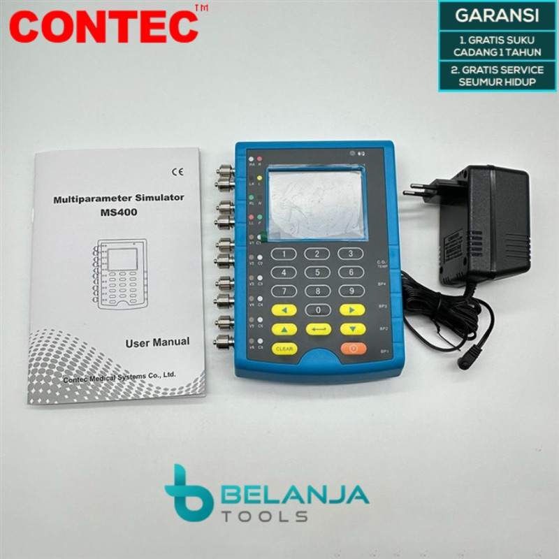 Jual Multi Parameter Patient Simulator Contec MS400 EGC IBP Monitor Respiration EKG Hospital ...