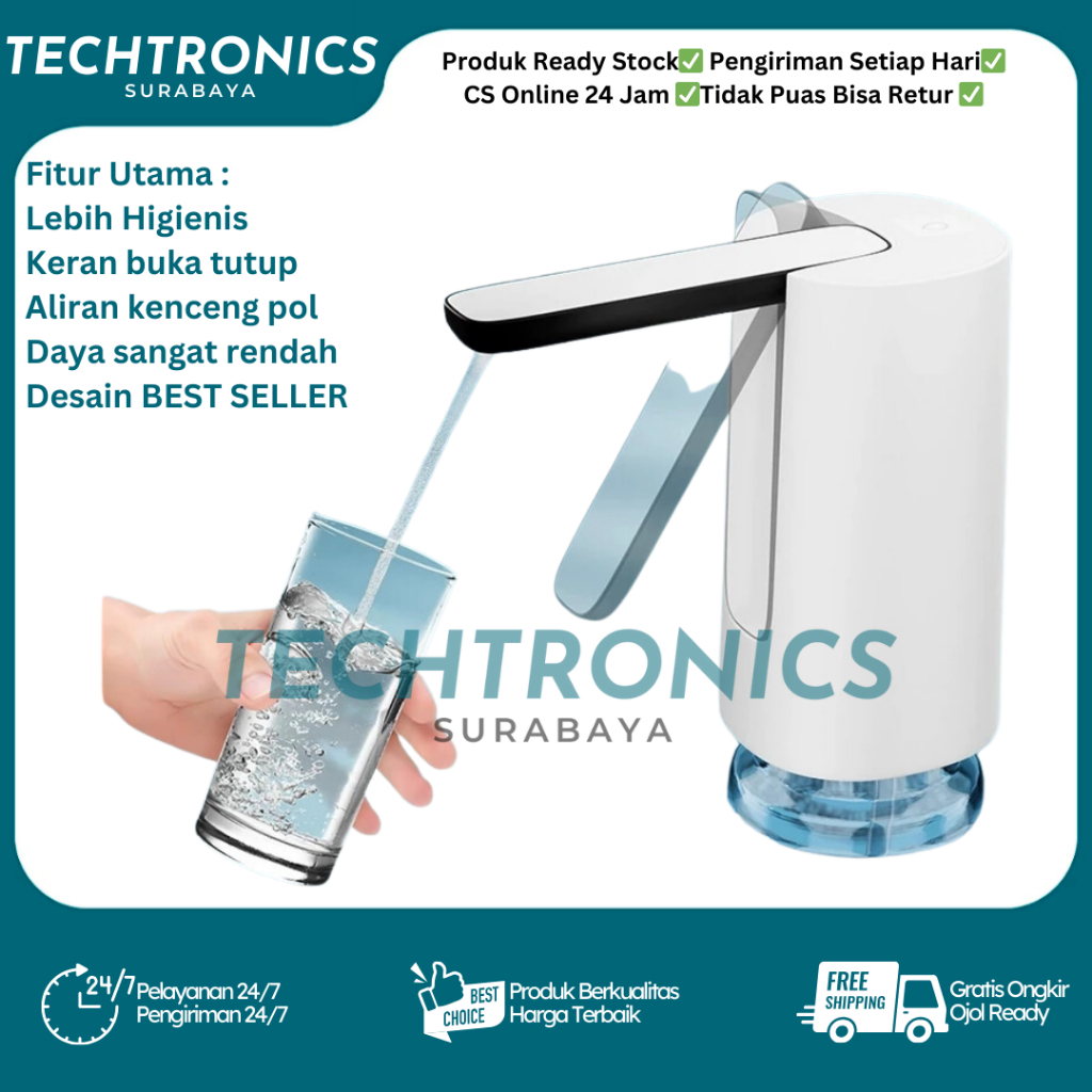 Jual Pompa Air Galon Listrik Dispenser Otomatis 3 Tombol | Shopee Indonesia