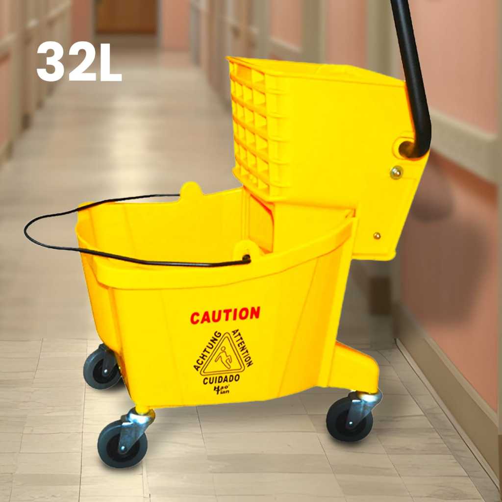 Jual Single Bucket / Alat Pel Lantai 32 L Wringer Trolley Murah ...