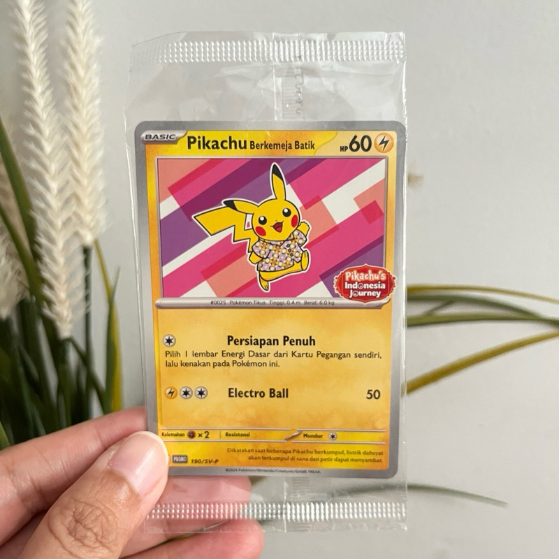 Jual [LIMITED] RARE Kartu Pokemon Pikachu Batik Indonesia Journey Original Sealed | Shopee Indonesia