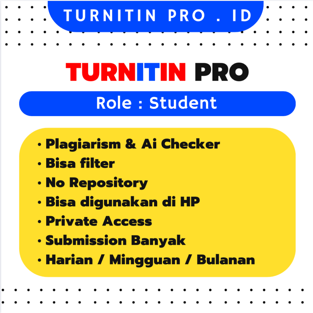 Jual Akun Turnitin Pro Student Instruktur No Repository Harian Mingguan ...