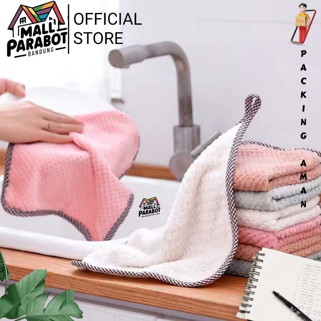 Jual Kain Lap Tangan Handuk Tali Gantung Kain Serbaguna Lap Meja Piring ...