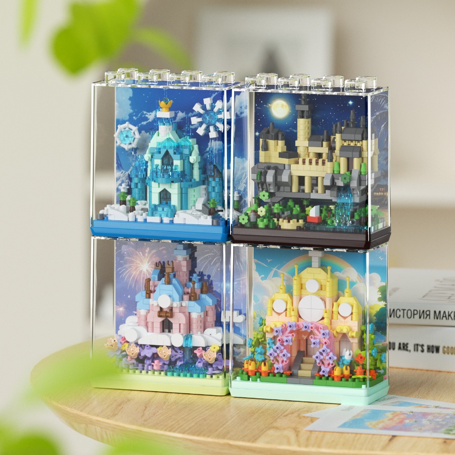 Jual [NANOBLOCKS] Princess Castle Istana Putri Elsa Nano Block Mini ...