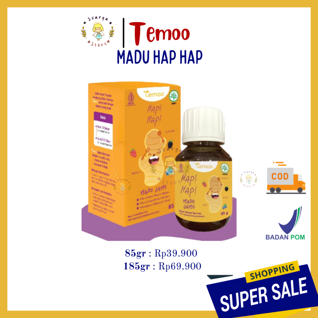 Jual Temoo Hap Hap Madu Jamu - Vitamin Penggemuk Badan Anak & Vitamin ...