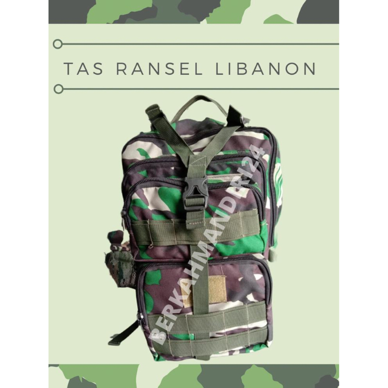 Jual Tas Ransel Libanon Tas Pria Jumbo Hiking Backpack Pria TNI Militer ...