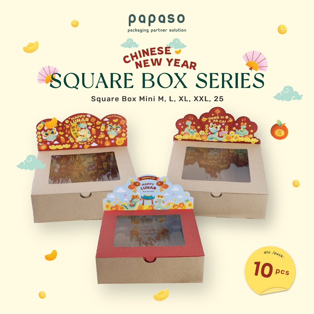 Jual Kotak Imlek / Box Imlek / Back Box Imlek / CNY Square Box Window ...