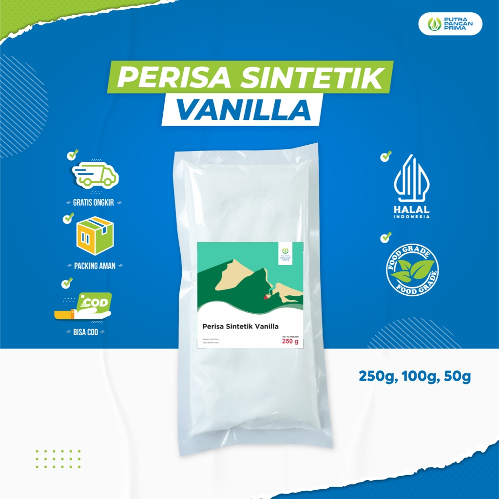 Jual Perisa Sintetik Vanilla Flavour Bubuk Powder 50gr 100gr 250gr ...