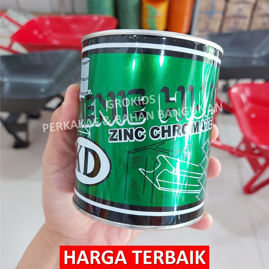 Jual KD Menie Hijau Zincromate 1L | Cat Pelapis Besi Anti Karat 1 Liter ...