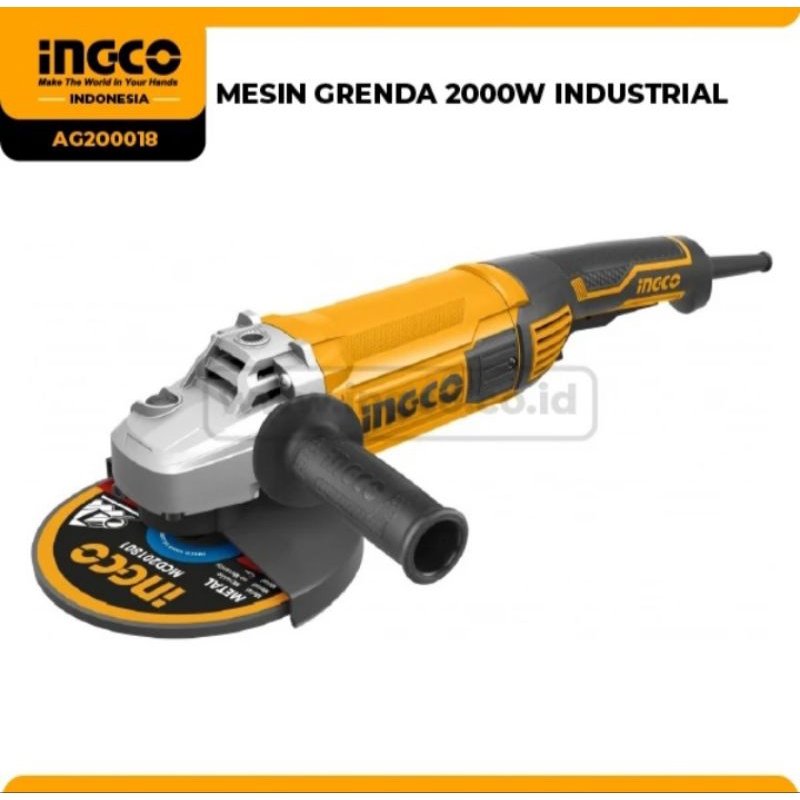 Jual MESIN GRENDA 7 INCHI 2000W INDUSTRIAL INGCO | Shopee Indonesia