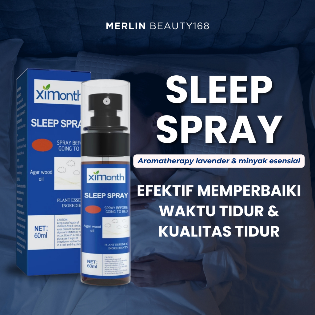 Jual Ximonth Sleep Spray 60ml Natural Deep Sleep Aid Aromatherapy ...