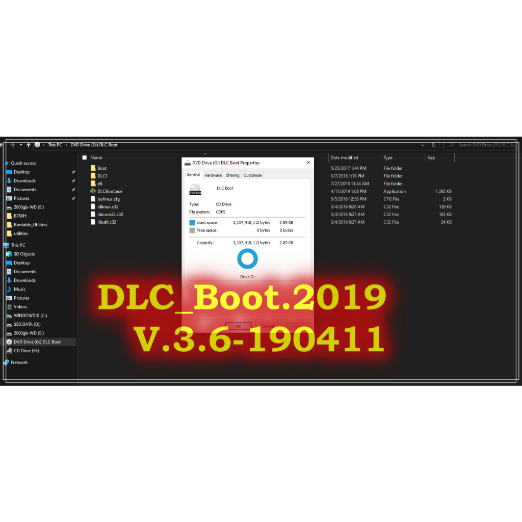 Jual DVD DLC BOOT 2019 TERBARU TERLENGKAP TERMURAH TOOL TEKNISI LAPTOP KOMPUTER SUPPORT UEFI DAN ...