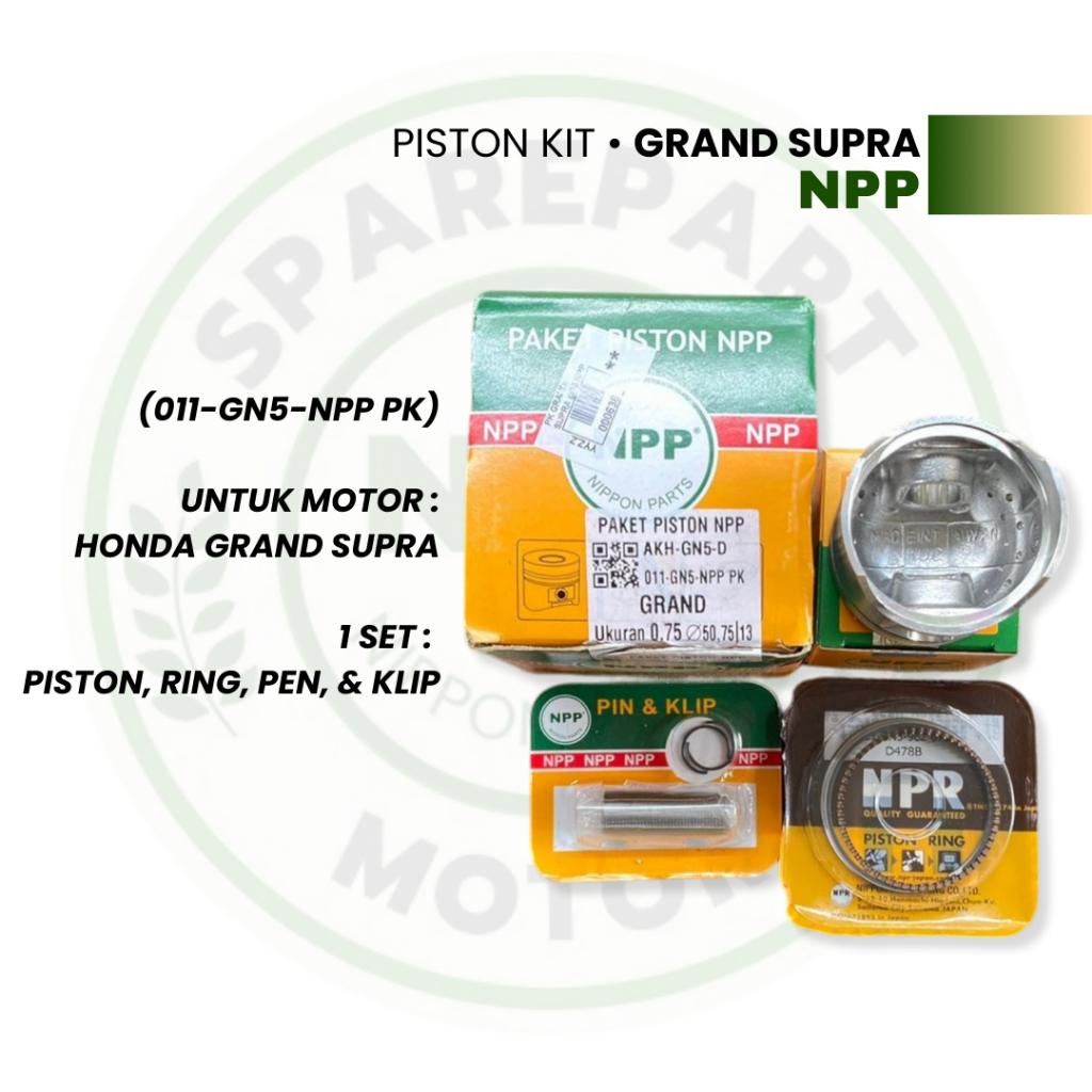 Jual Piston Seker Kit Grand Supra || Set Piston Seker Kit Semua Ukuran ...