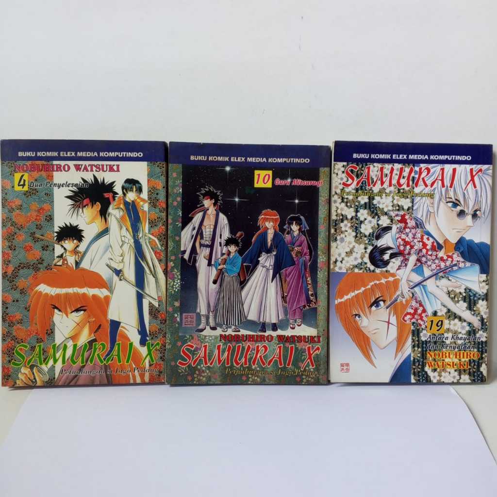 Jual Komik Samurai X no 4 10 19 Nobuhiro watsuki original cabutan | Shopee Indonesia