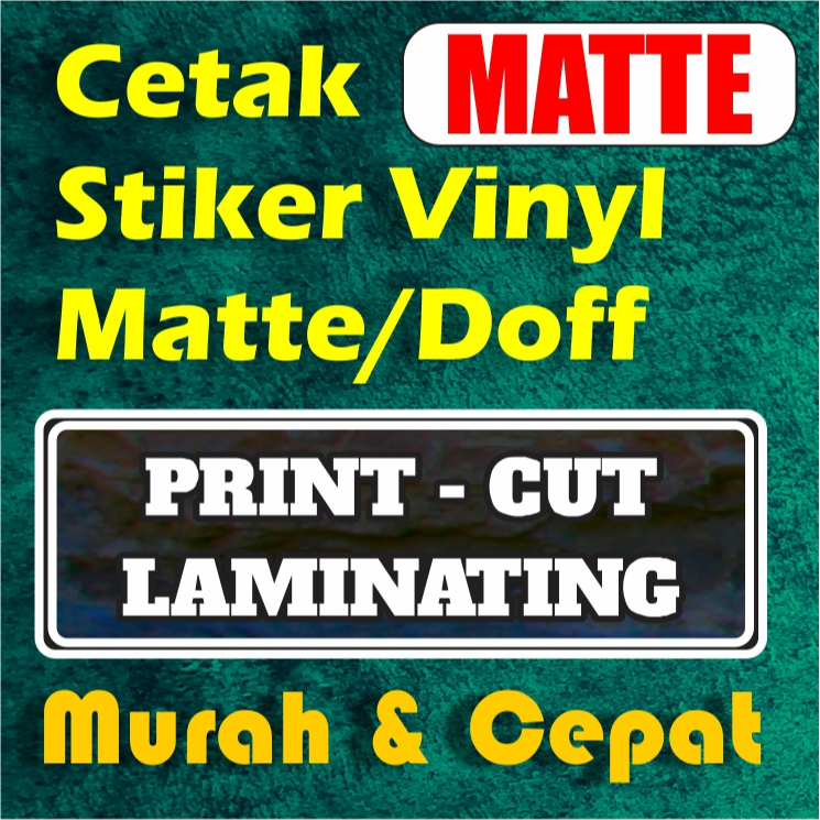 Jual Stiker vinyl MATTE / DOFF cetak stiker A3+ kemasan label tag foto ...