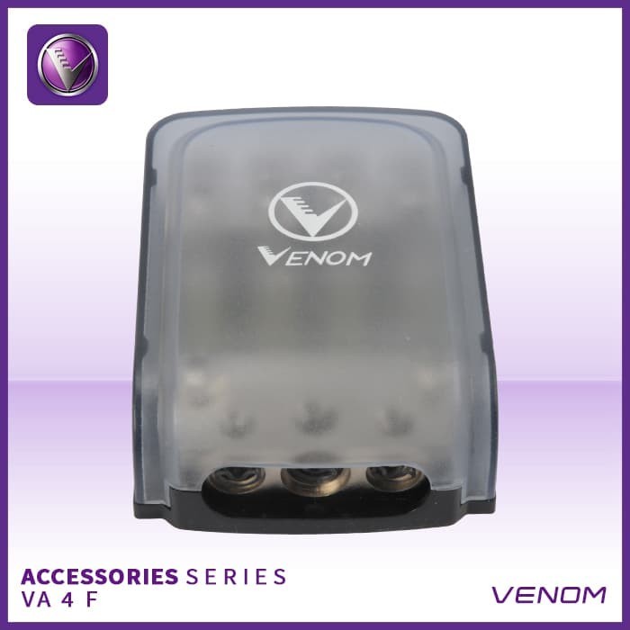 Jual Fuse Block Venom VA4F Cabang 4 Sekring Venom Audio Mobil 100 Amper | Shopee Indonesia