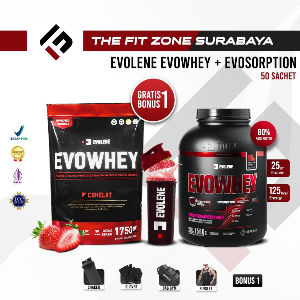 Jual EVOLENE Evowhey 50 Sachet Evolene Whey Protein Evo Whey | Shopee ...