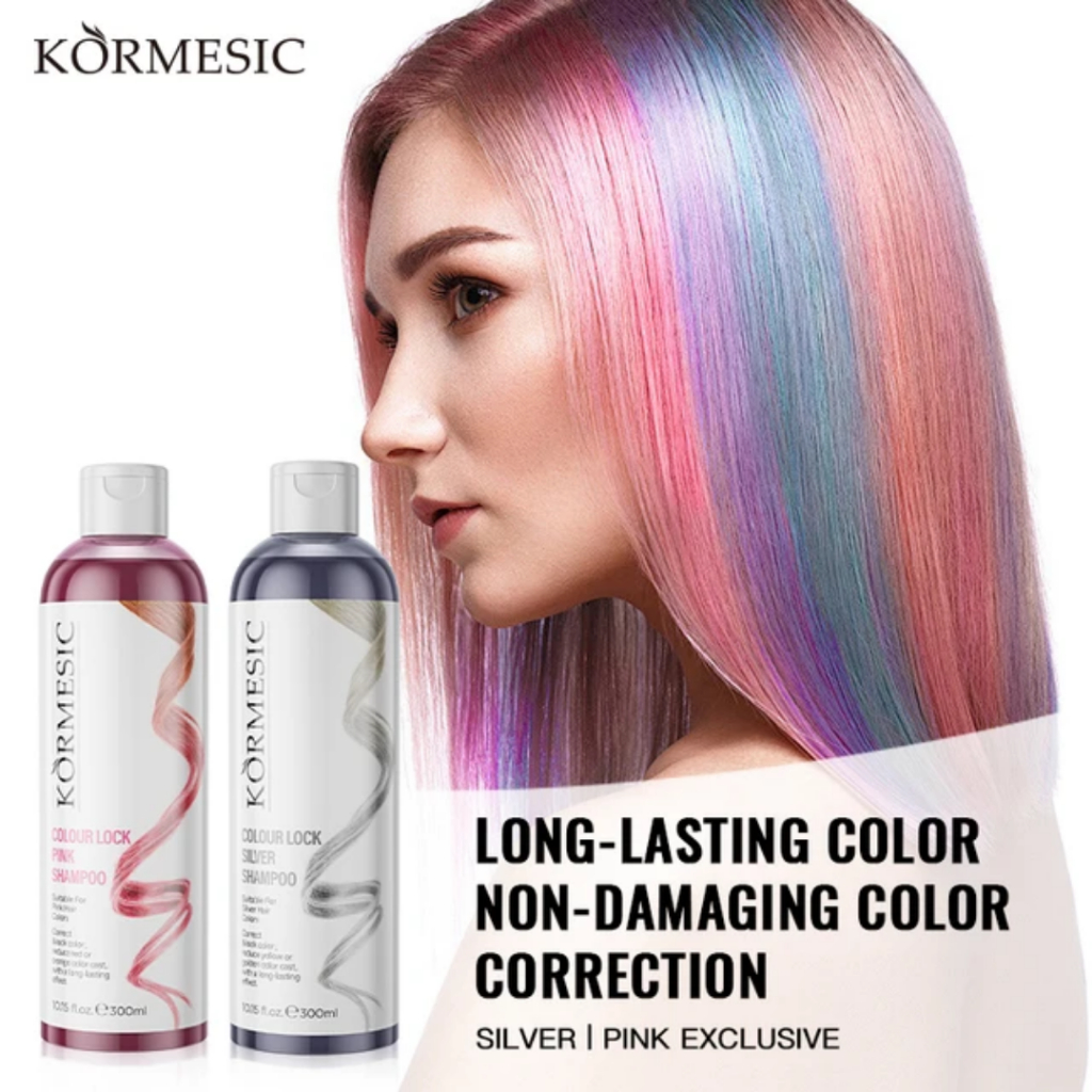 Jual Kormesic Colour Shampoo Silver Anti Yellow 300ML | Shampo Purple ...