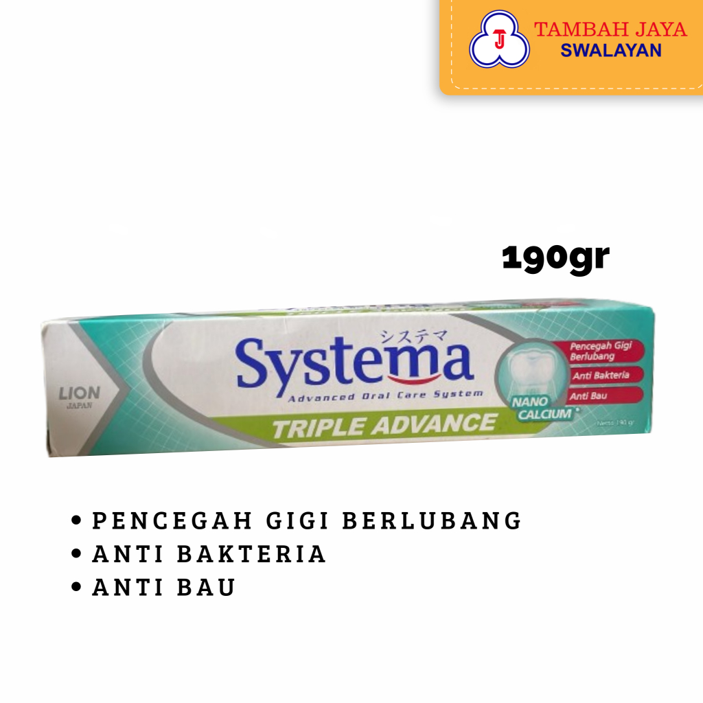 Jual SYSTEMA Triple Advance Toothpaste - Nano Calcium 190G | Shopee ...