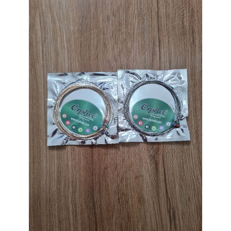 Jual senar gitar unpacking akustik orphee QA 140 satu set | Shopee ...