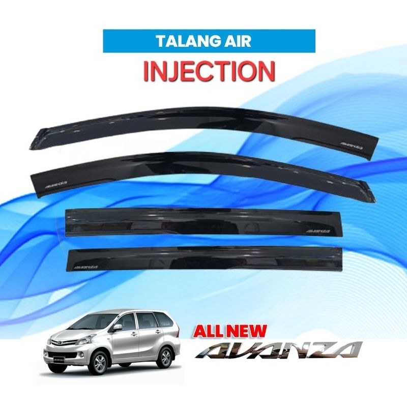Jual ALL NEW AVANZA 2012 2021 TALANG AIR Side Visor Hitam INJECTION | Shopee Indonesia