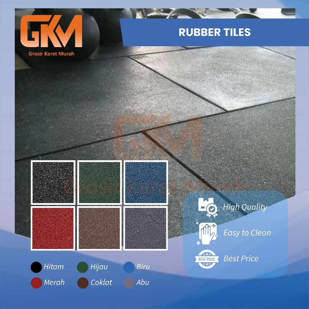 Jual Lantai Fitness Gym Floor Rubber Mat Matras Gym Flooring Karpet ...