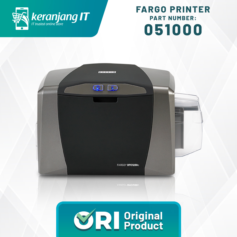 Jual FARGO DTC1250E DTC-1250E ID CARD PRINTER CETAK KARTU PVC | 300 DPI ...