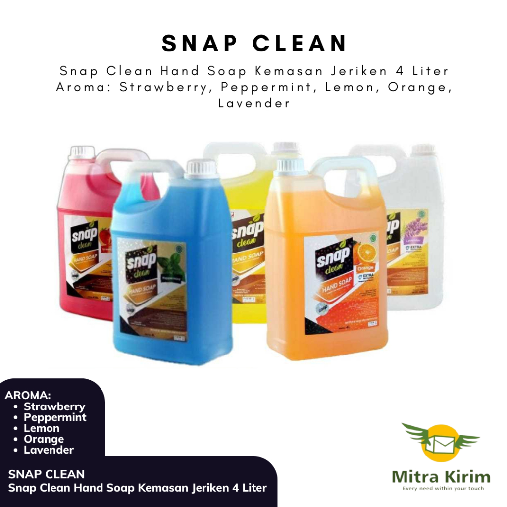 Jual Snap Clean Hand Soap / Sabun Cuci Tangan 4 L - Khusus Instant ...