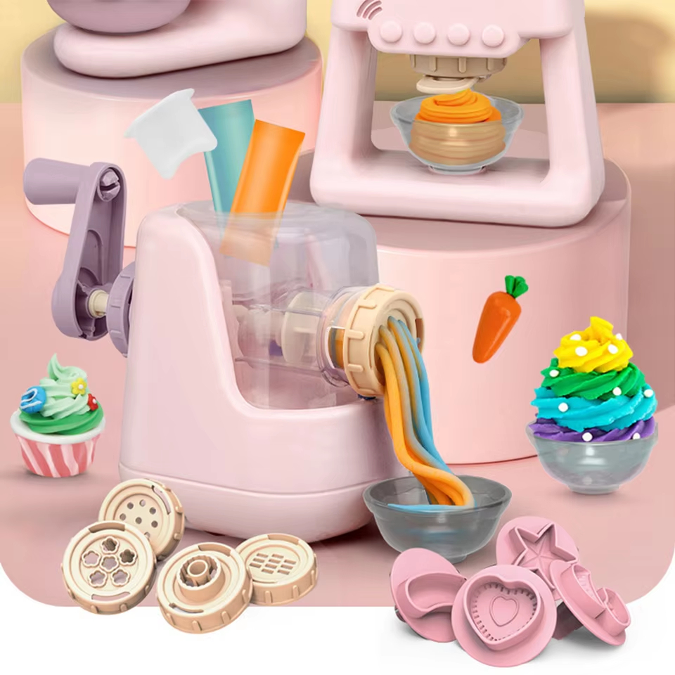 Jual Mainan Anak Mesin Mie DIY Mesin Tanah Liat Berwarna Main Edukasi ...