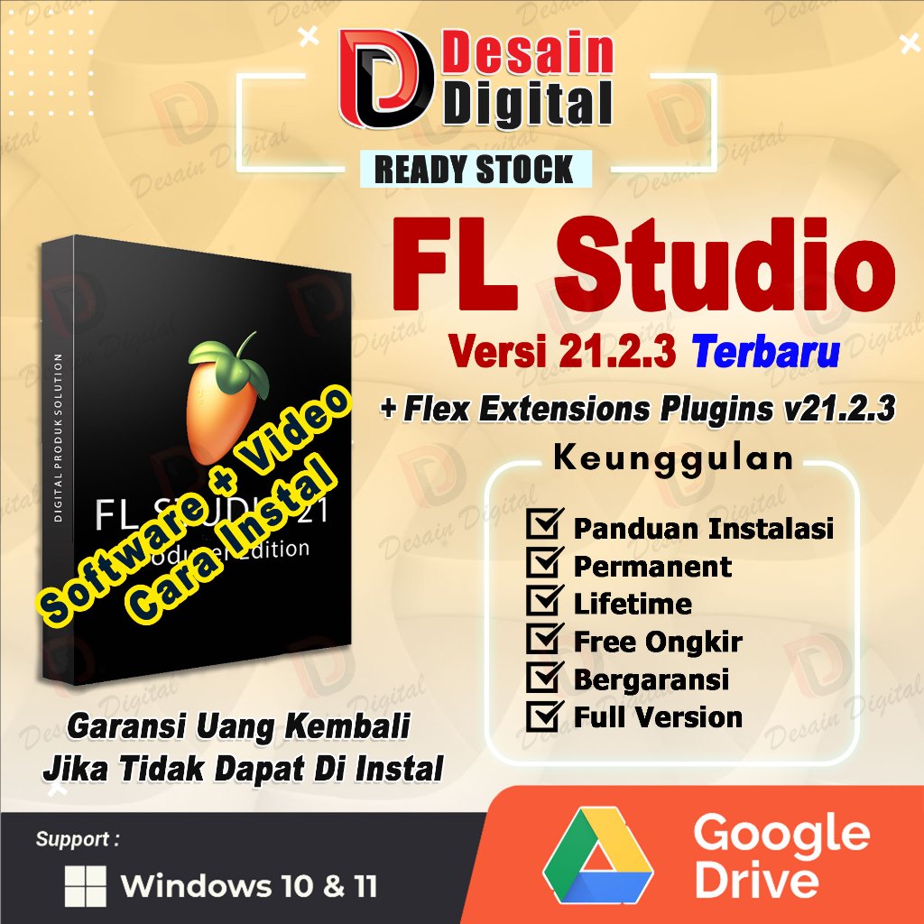 Jual Software FL Studio 21 Full Version Terbaru + Flex Extensions Plugins v21.2.3 | Shopee Indonesia