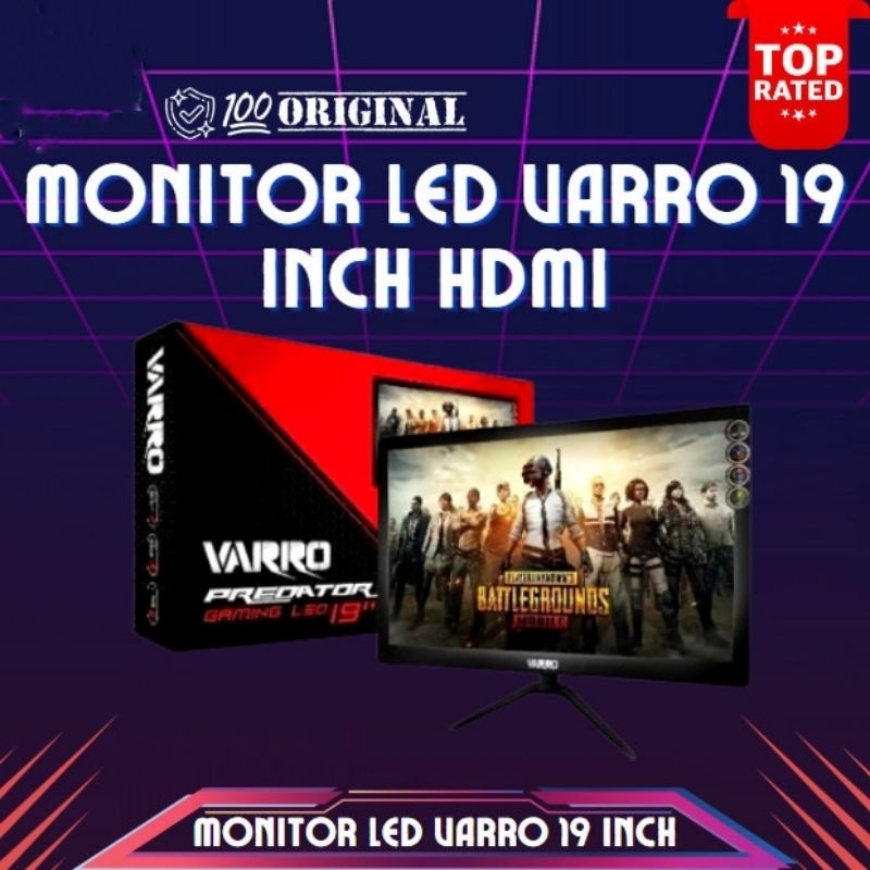 Jual MONITOR LED VARRO 19 Inch GARANSI RESMI | Shopee Indonesia