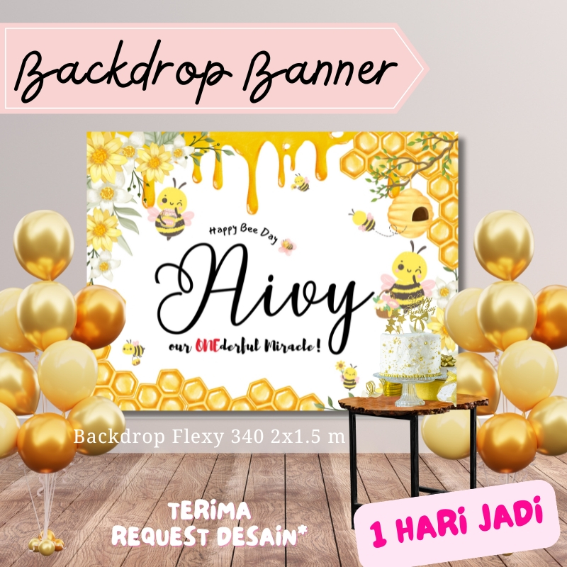 Jual Backdrop Birthday Spanduk Ulang Tahun Tema Custom Dekorasi Ultah ...