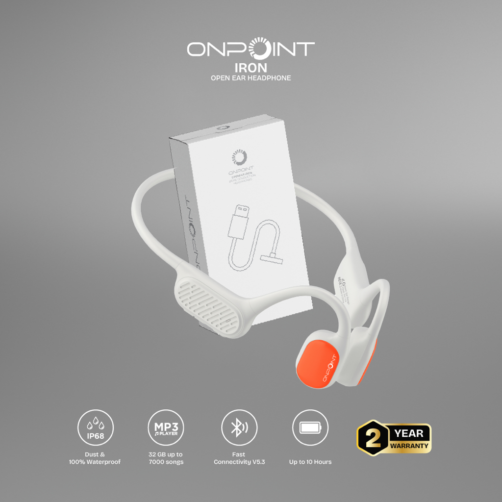 Jual Bundling ONPOINT OpenEar Iron Bone Conduction GREY + Box ...