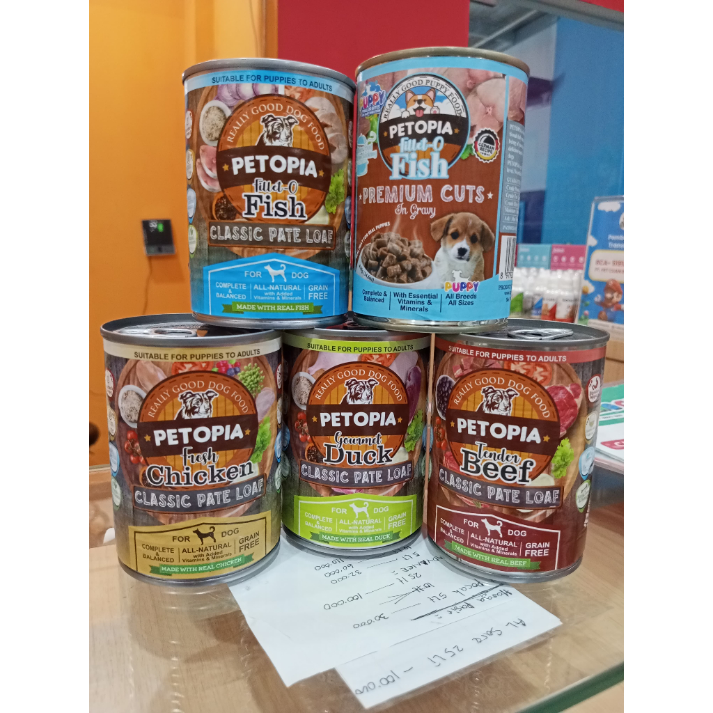 Jual PETOPIA KALENG MAKANAN BASAH ANJING ALL VARIANT 380 G | Shopee ...