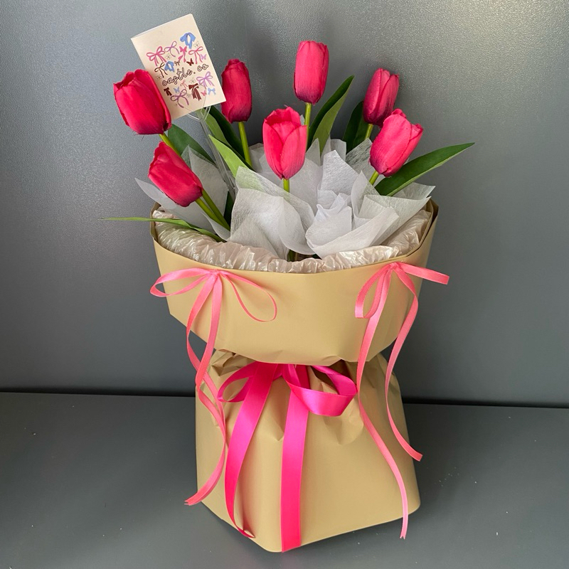Jual Buket tulip artificial | Tulip bouquet | Buket wisuda anniversary ...
