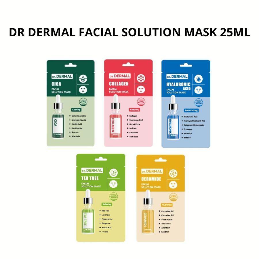 Jual DR DERMAL FACIAL SOLUTION MASK 25ML | Shopee Indonesia