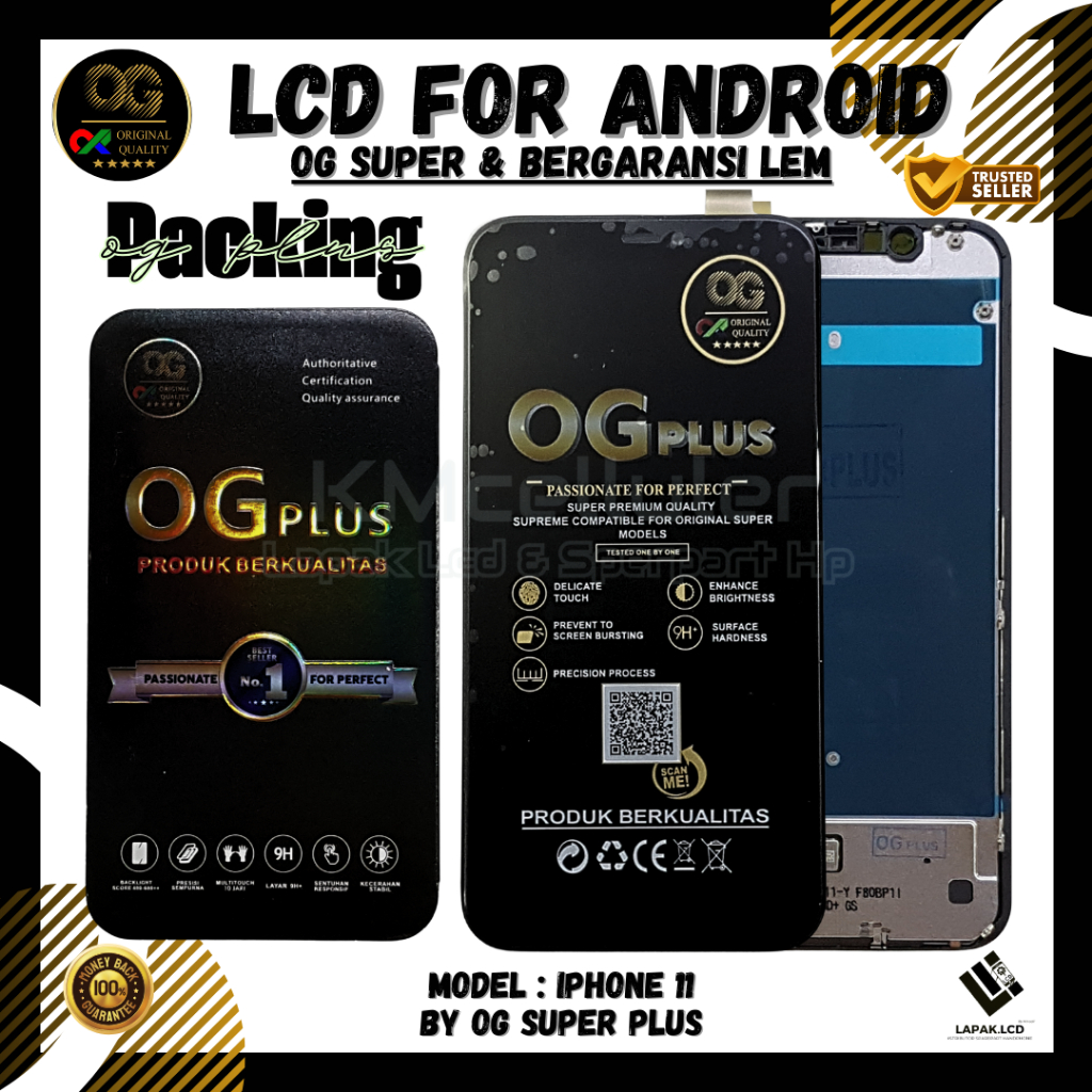 Jual LCD Touchscreen OG PLUS IPHONE 11 ( MOVE IC ) Ori By OG SUPER | Shopee Indonesia
