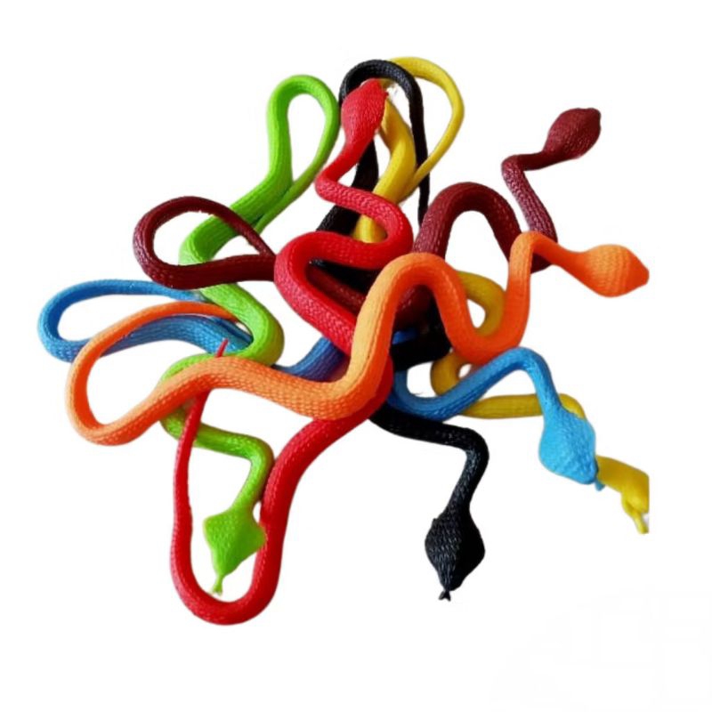 Jual Mainan Ular Karet Prank Toy Snake Rubber Mainan Jadul Harga 2 Pcs ...