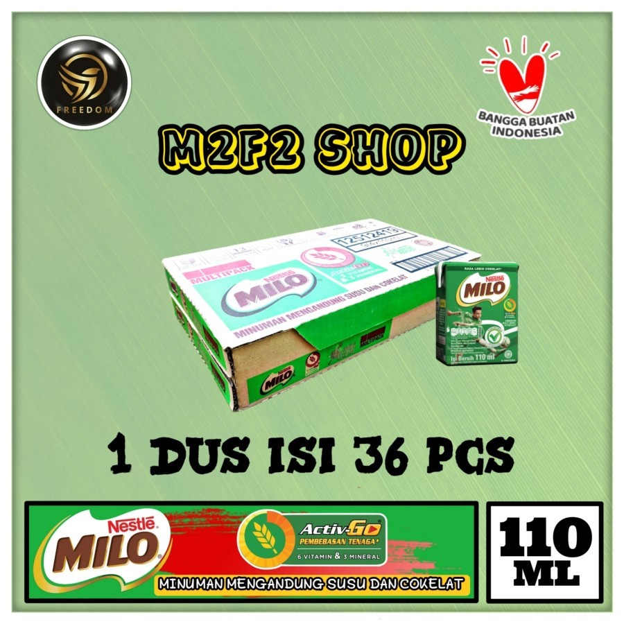 Jual Susu Milo Kotak Coklat ACTIVE GO UHT - 110 ml (Kemasan Karton ...
