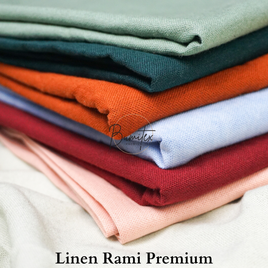 Jual kain multi LINEN RAMI katun premuim ||cotton linen 0,5m | Shopee ...