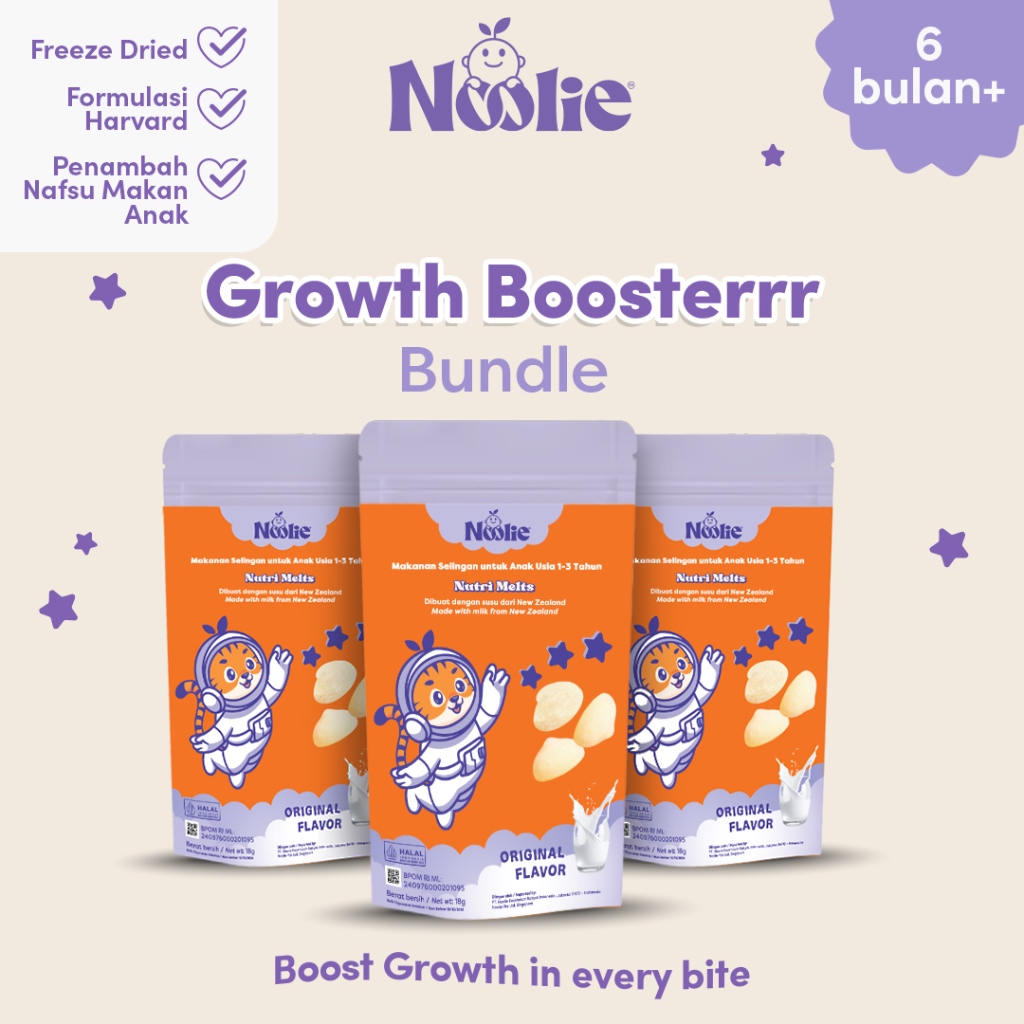 Jual [Bundle of 3] Noolie® Nutri Melt - Rasa Susu Original, Snack ...