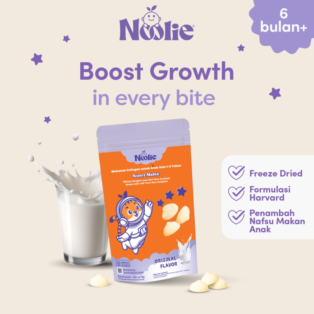 Jual Noolie® Nutri Melt - Rasa Susu Original, Snack Multivitamin Penambah Nafsu Makan Anak ...