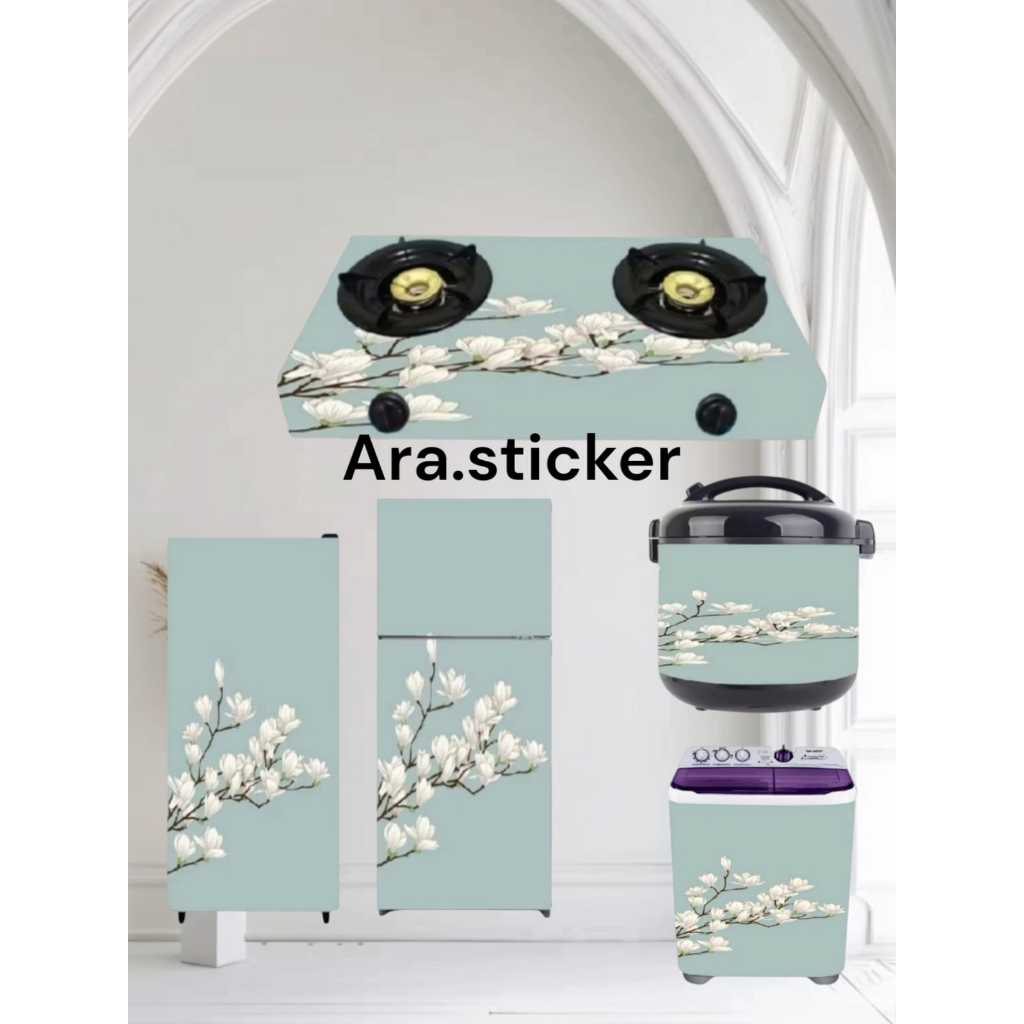 Jual stiker Paket Sticker Kulkas 1 Pintu/Kulkas 2 Pintu/Kompor/Mesin ...